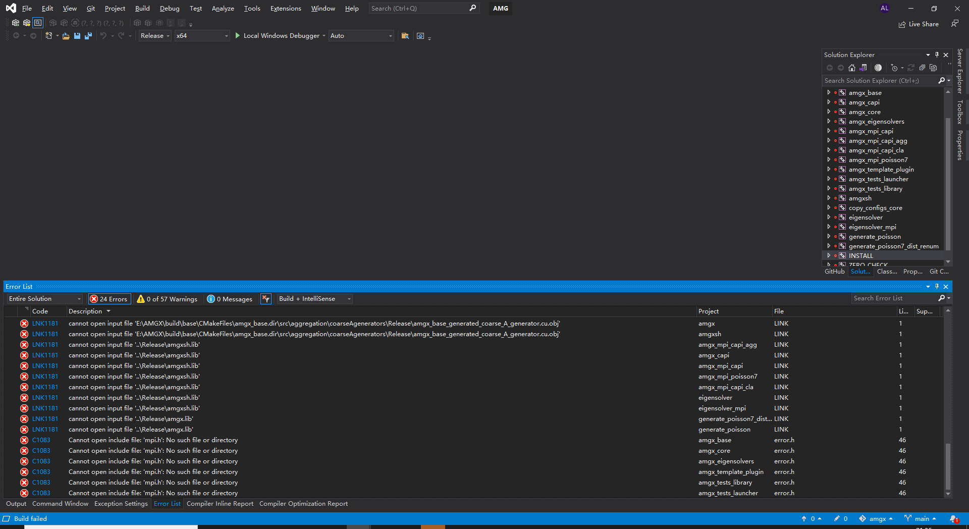 Cannot complie on win10 · Issue #158 · NVIDIA/AMGX · GitHub