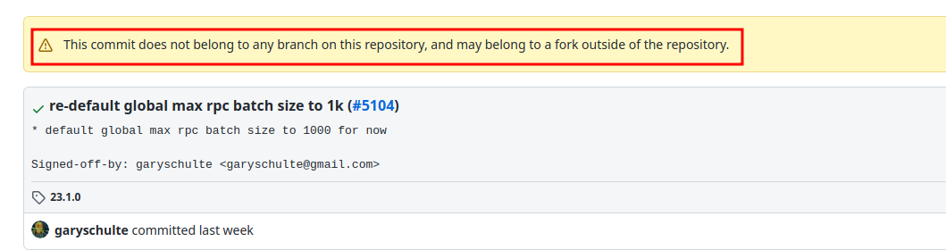 Commit For Tag 23 1 0 Missing · Issue 5130 · Hyperledger Besu · Github