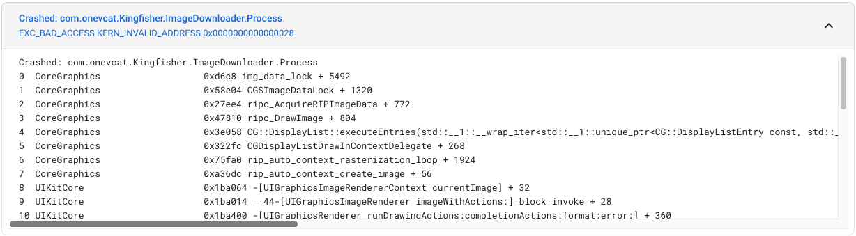 Rare crash in KingfisherWrapper · Issue #2011 · onevcat/Kingfisher · GitHub