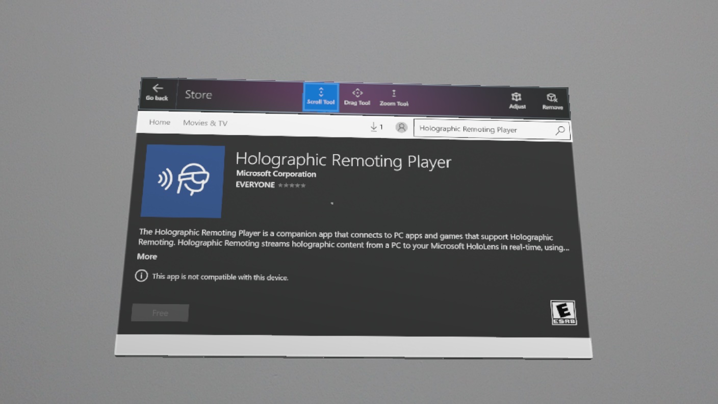 Cannot download Holographic Remoting Player on Microsoft store on Hololens · Issue #139 ...
