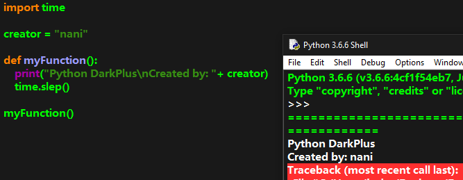GitHub - itsnnaannii/Python-DarkPlus-IDLE-Theme-: A dark theme made for ...