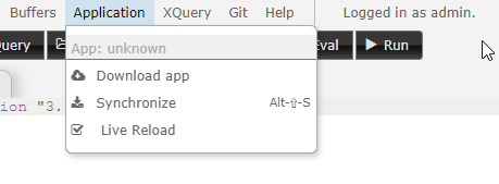 [BUG] New Application menu entry missing · Issue #323 · eXist-db/eXide · GitHub