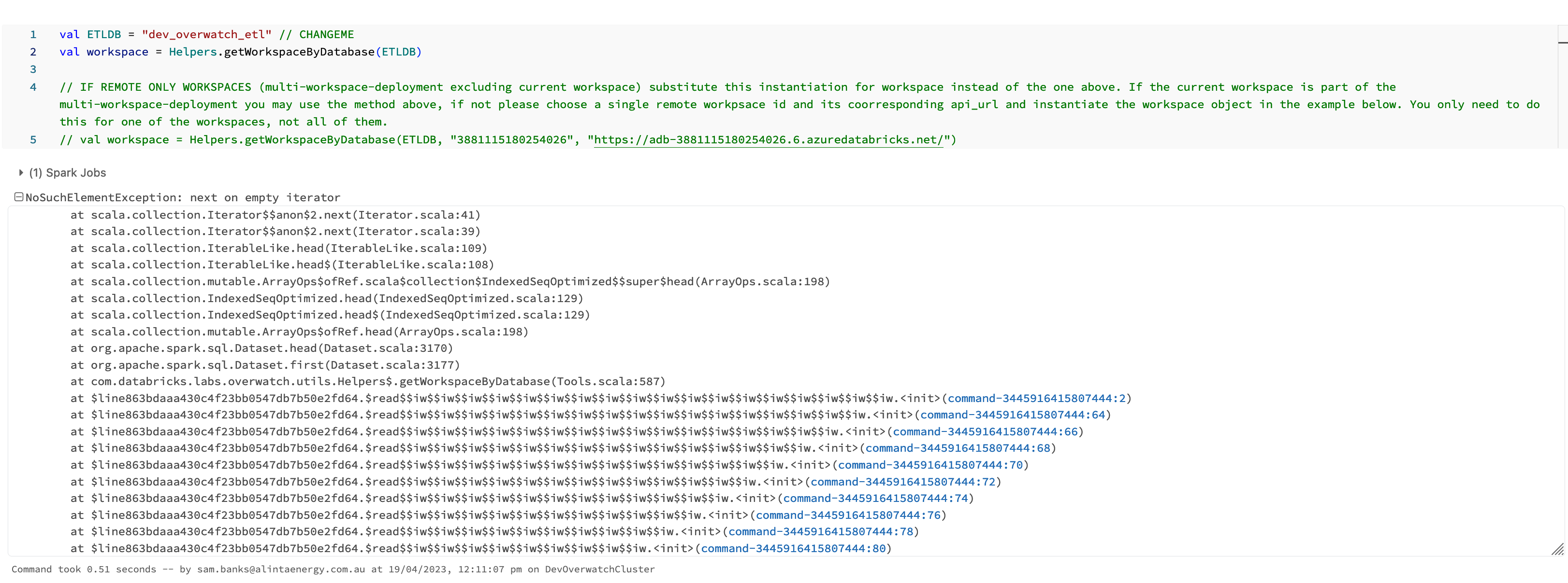 0711 Upgrade Script Failing · Issue 885 · Databrickslabsoverwatch · Github