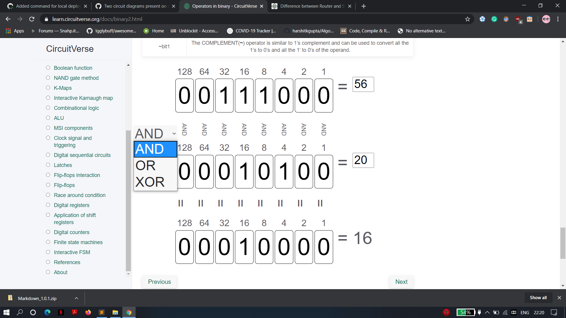 Uneven styling in "Operators in Binary" · Issue #409 · CircuitVerse ...