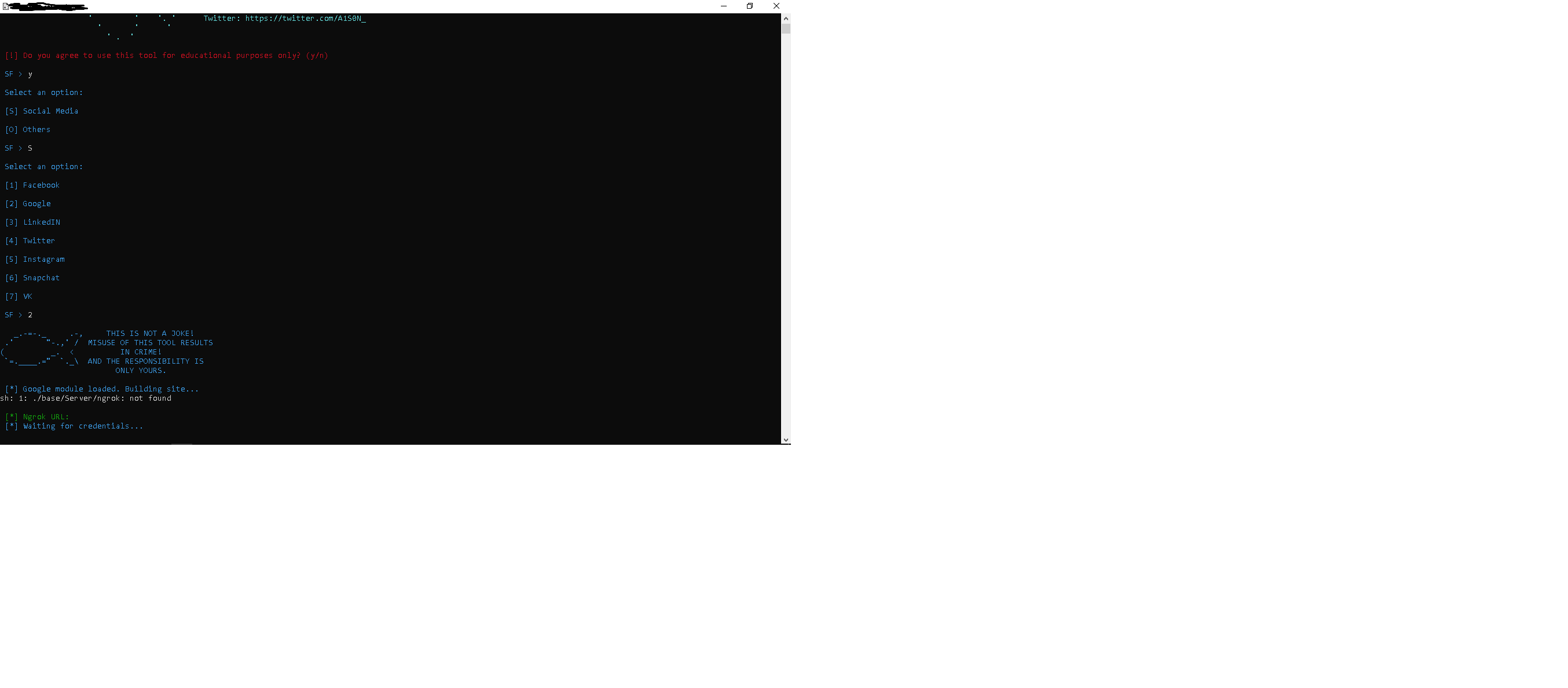 Installation error · Issue #43 · UndeadSec/SocialFish · GitHub