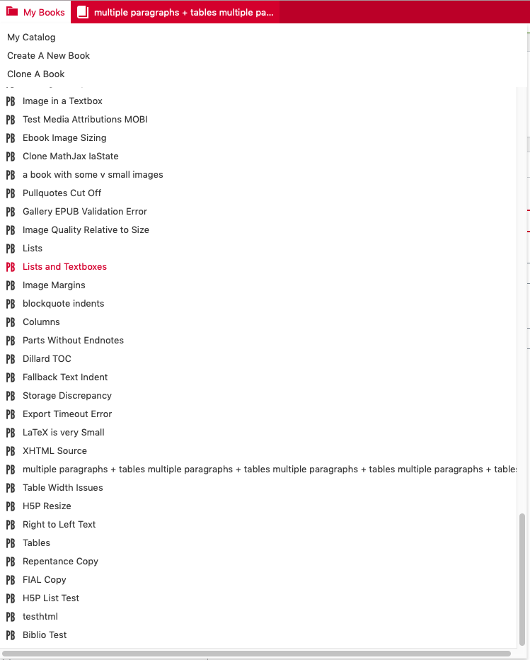 'My catalog' listing doesn't allow users to scroll down long list ...