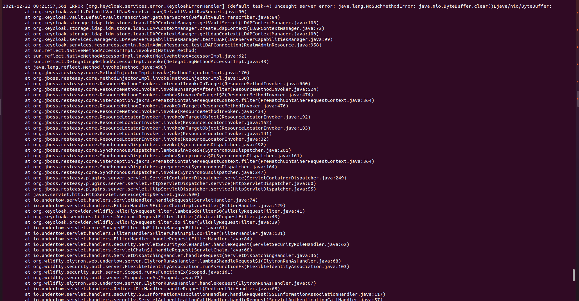 Issue using User Federation/LDAP provider in keycloak 16.1.0 with Java 8 · Issue #9320 ...