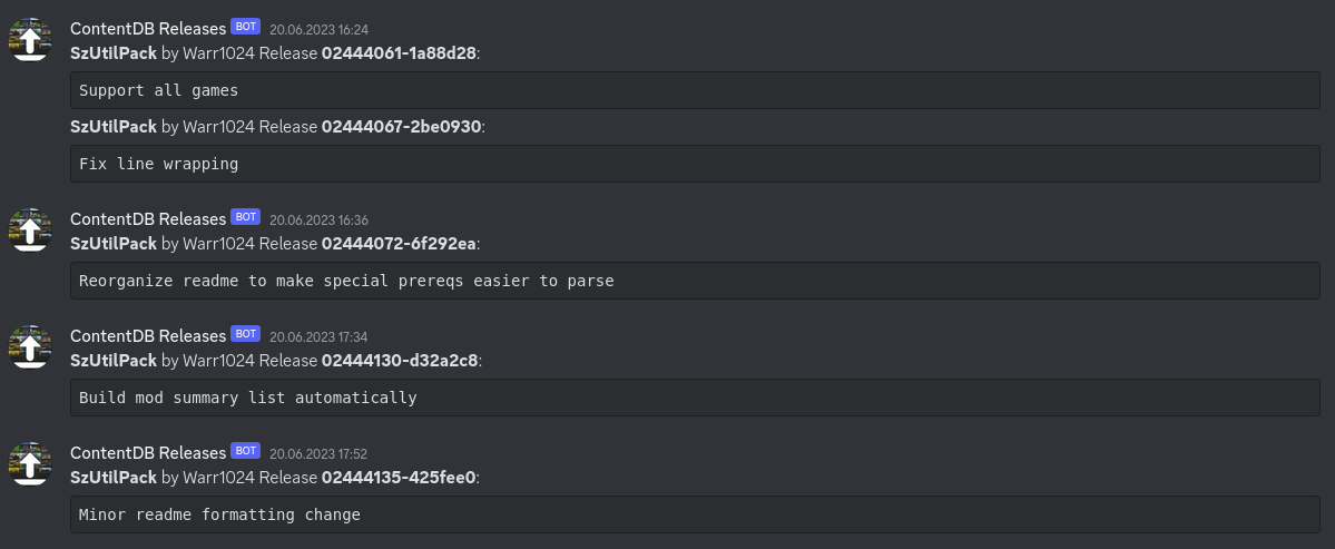 add cdb release feed channel on discord · Issue #9 · mt-mods/mt-mods · GitHub