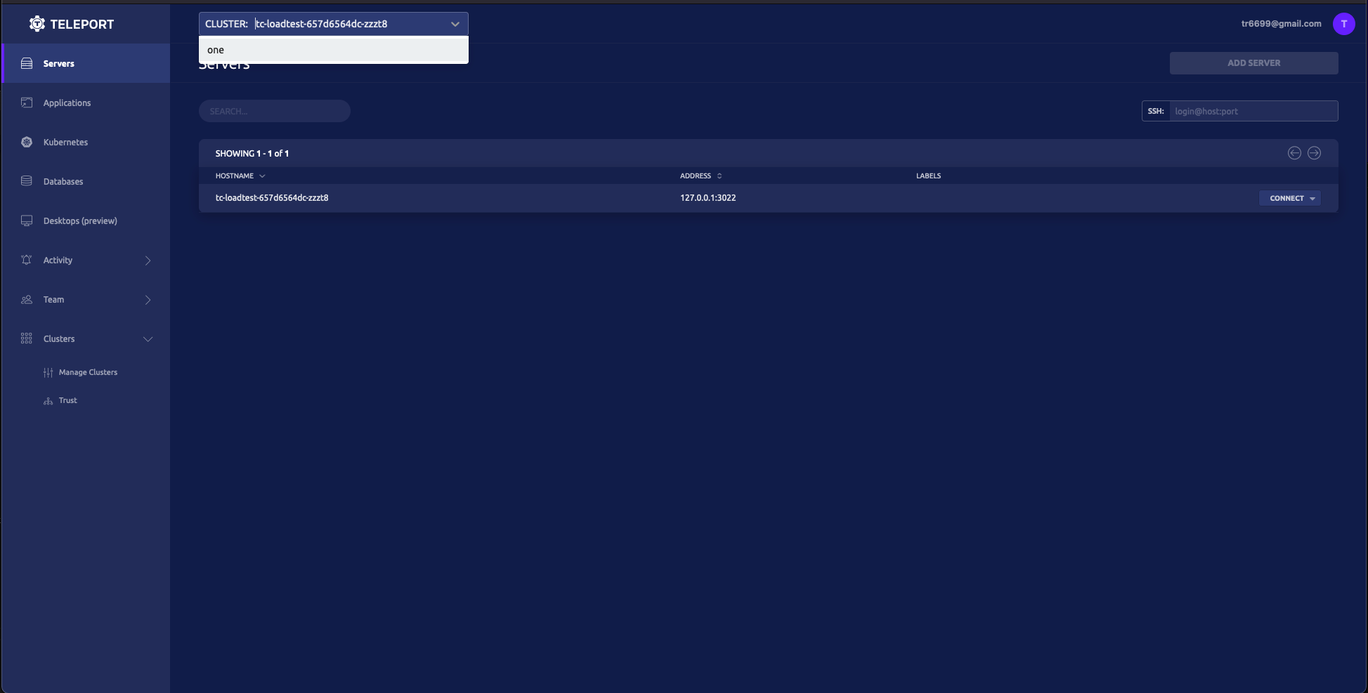 Cluster drop-down displays stale data · Issue #439 · gravitational ...