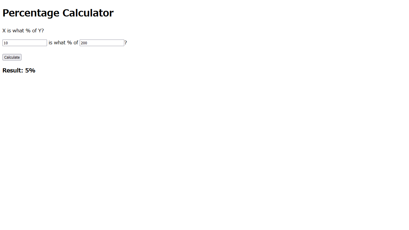 GitHub - Chuyoiva/Web-Percentage-Calculator: This is a basic webpage ...