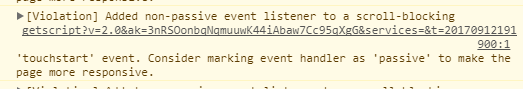 chorme warn: [Violation] Added non-passive event listener to a scroll-blocking · Issue #141 ...
