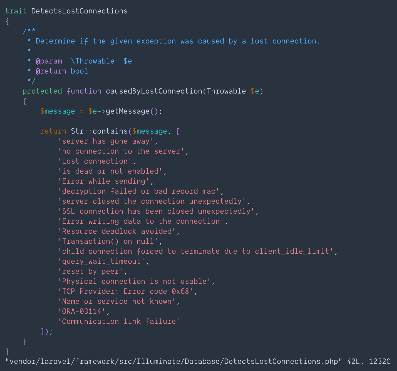 MSSQL - Communication link failure · Issue #27257 · laravel/framework ...