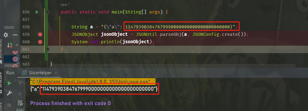 JSONUtil.parseObj 在值为超大数字时会自动变成字符串 · Issue #2953 · chinabugotech/hutool · GitHub