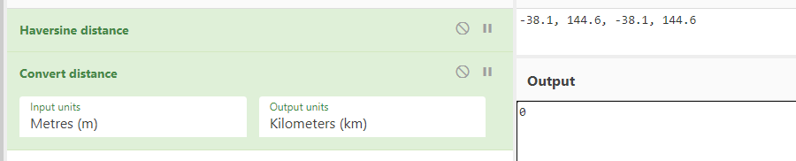Bug report: Haversine Distance has incorrect output · Issue #1141 · gchq/CyberChef · GitHub