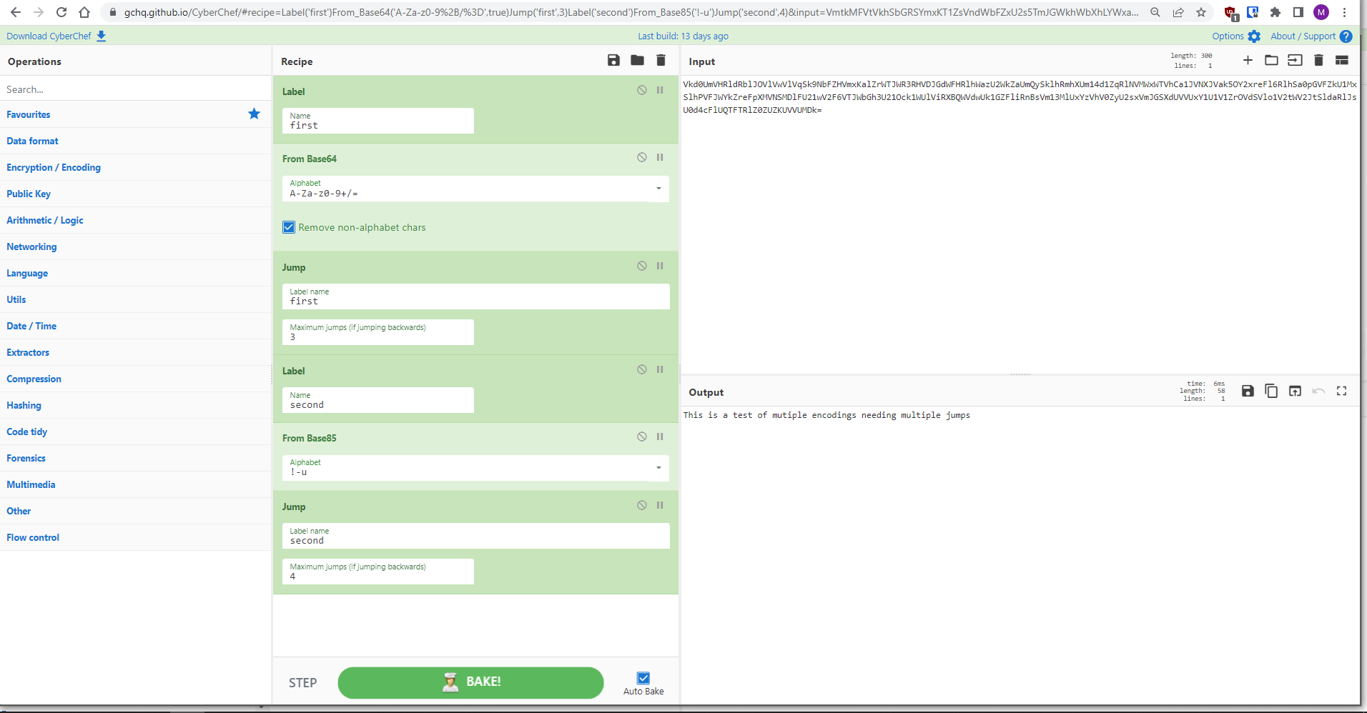 Bug report: Jump and Conditional Jump counter not reset with multiple uses in same recipe ...
