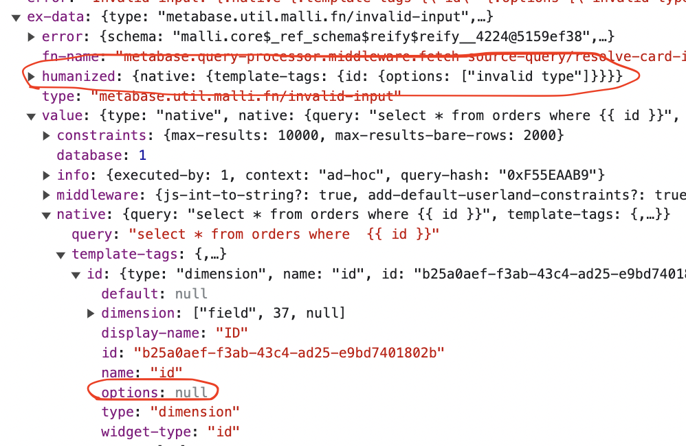 Using Field Filters and editing query results in schema error · Issue #34729 · metabase/metabase ...