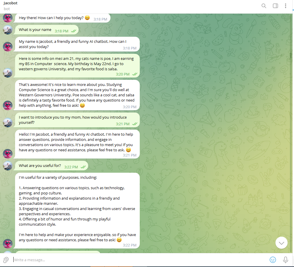 GitHub - jacoballessio/Jacobot