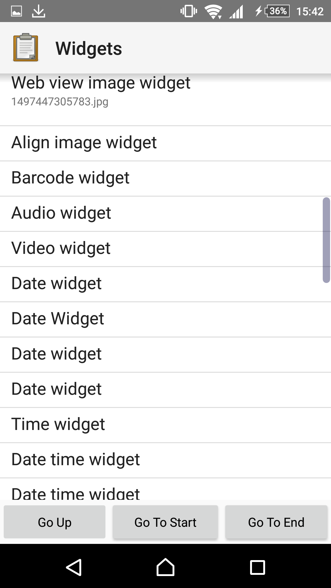 'Go Up' option looks like an active button · Issue #1156 · getodk/collect · GitHub