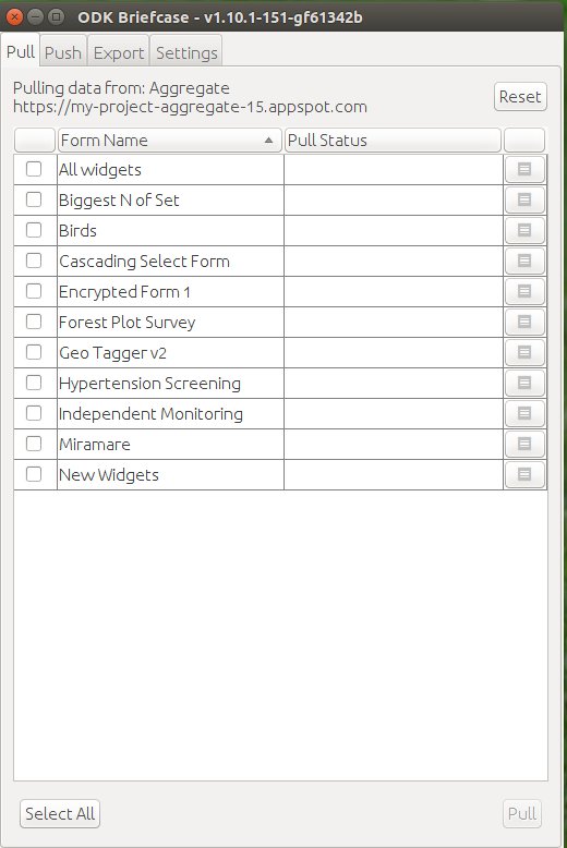 Form list is empty on Pull tab when the user restarts Briefcase · Issue #491 · getodk/briefcase ...