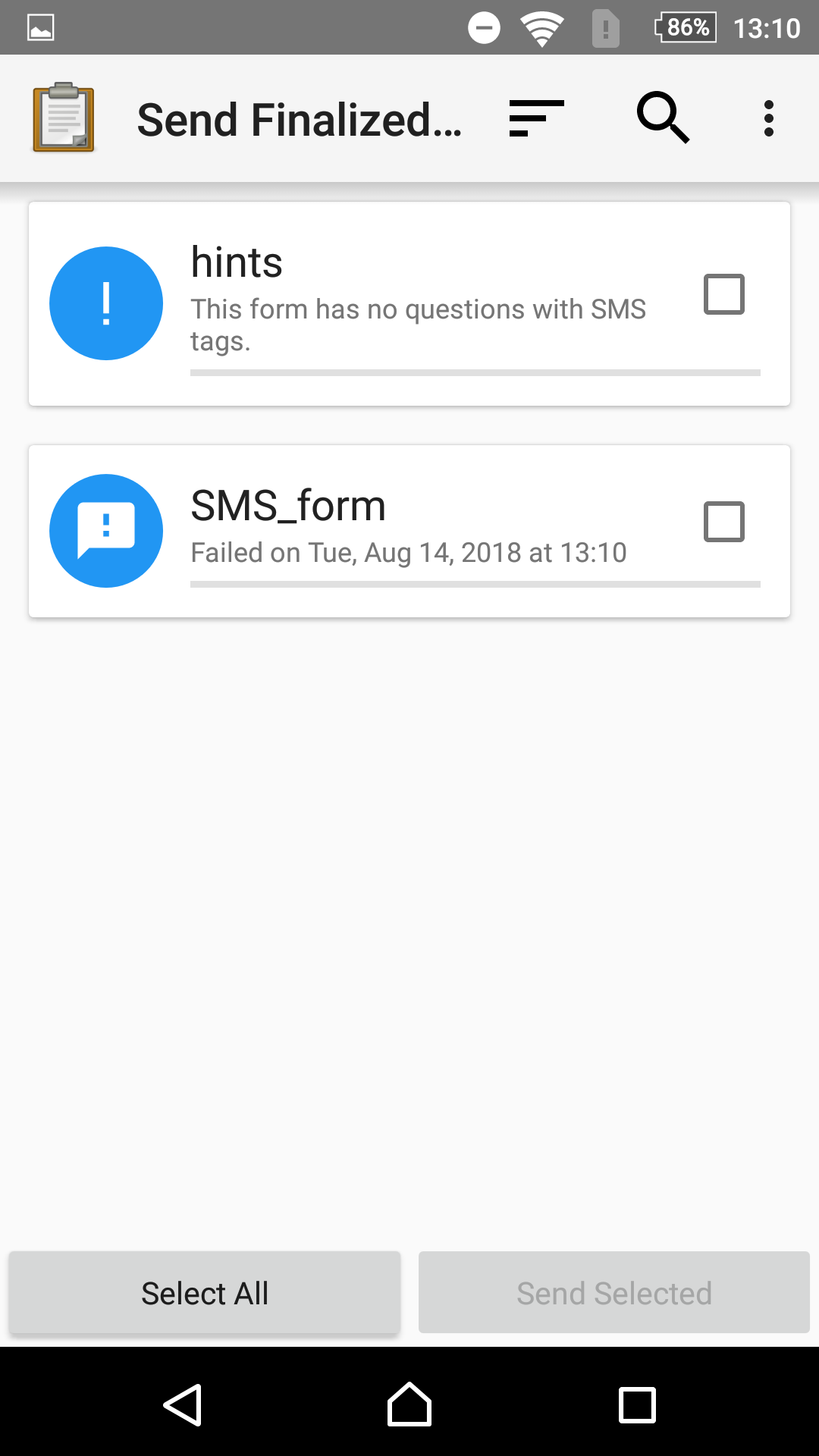 Warning icon look depends on Submission transport settings · Issue #2477 · getodk/collect · GitHub