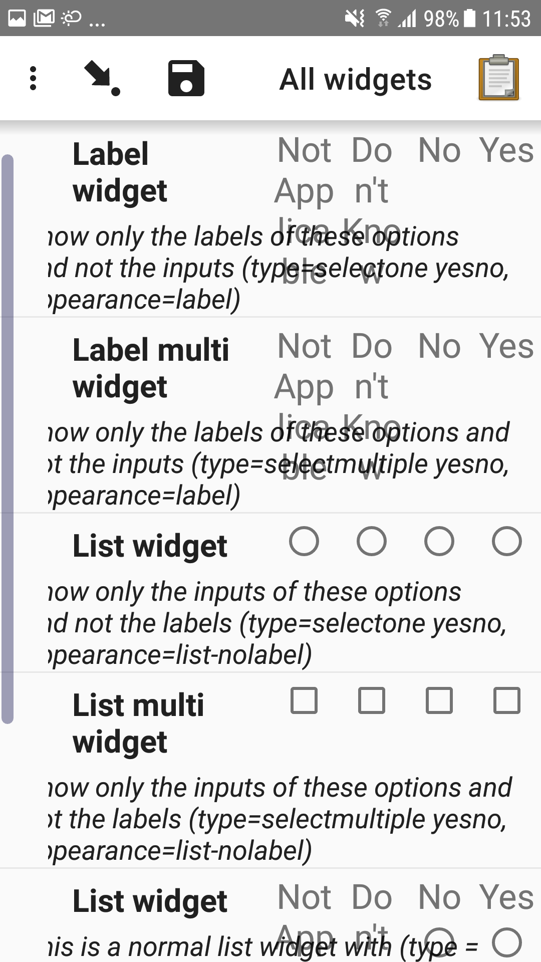 Part of text is cut in RTL language on Android 7 · Issue #3504 · getodk/collect · GitHub