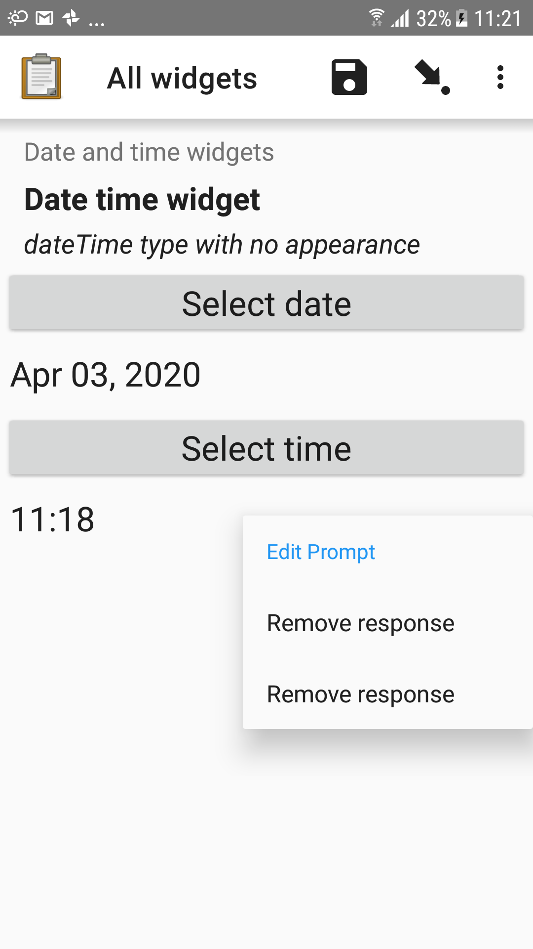 Remove response option is doubled on Date time widget · Issue #3761 · getodk/collect · GitHub