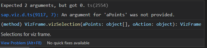 Vizframe Vizselection Parameters Not Optional In Ts Typing · Issue 3753 · Sap Openui5 · Github