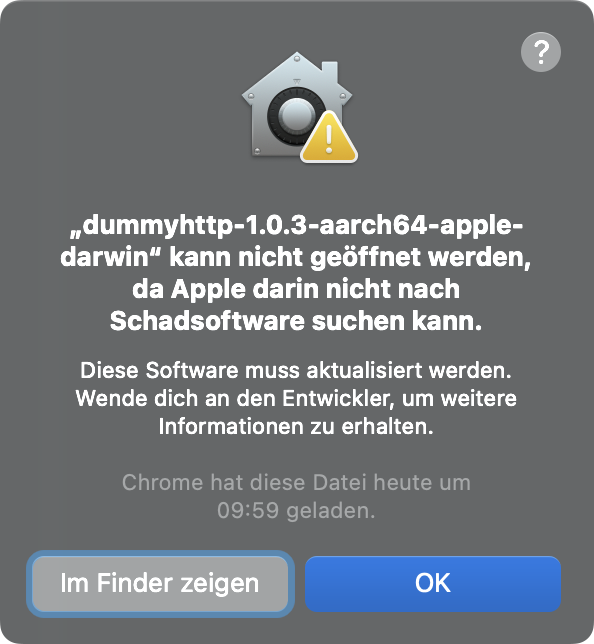 Mac OS binaries (and others maybe?) are not built · Issue #390 · svenstaro/dummyhttp · GitHub