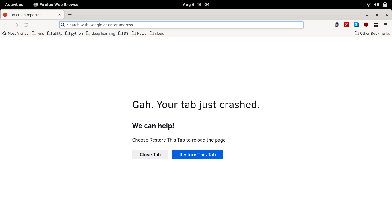 Update 34930 Broke Firefox Browser · Issue 2416 · Clearlinux Distribution · Github