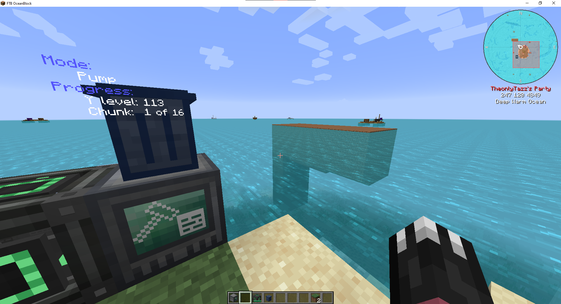 [Bug]: RFTools Builder pump card does not replace fluids with configured replace block · Issue ...