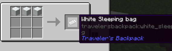 Unable to Craft Traveler's bedroll in Traveler's backpack Crafting grid · Issue #2532 · FTBTeam ...
