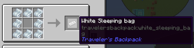 Unable to Craft Traveler's bedroll in Traveler's backpack Crafting grid · Issue #2532 · FTBTeam ...