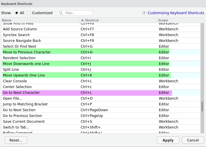 Some keybinding option for cursor movement are missing · Issue #10277 ...