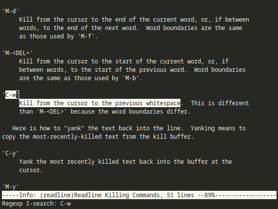 Add "Remove Word Left" to the keybindings of the console as well ...