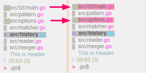[feature request] configurable background color for selected items ...