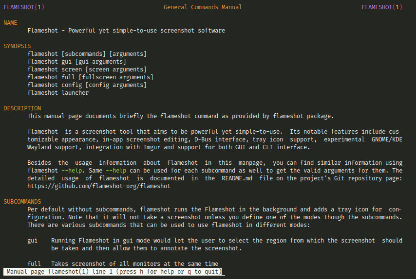 Improve help message · Issue #3226 · flameshot-org/flameshot · GitHub