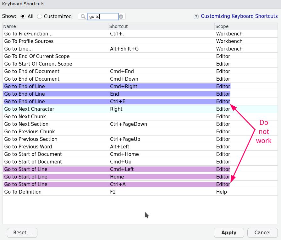 Rstudio ignores alternative keybinding · Issue #13317 · rstudio/rstudio ...