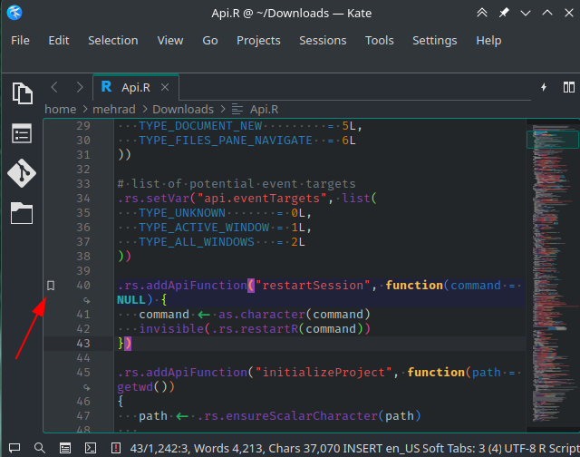 Code Bookmarking · Issue #13619 · rstudio/rstudio · GitHub