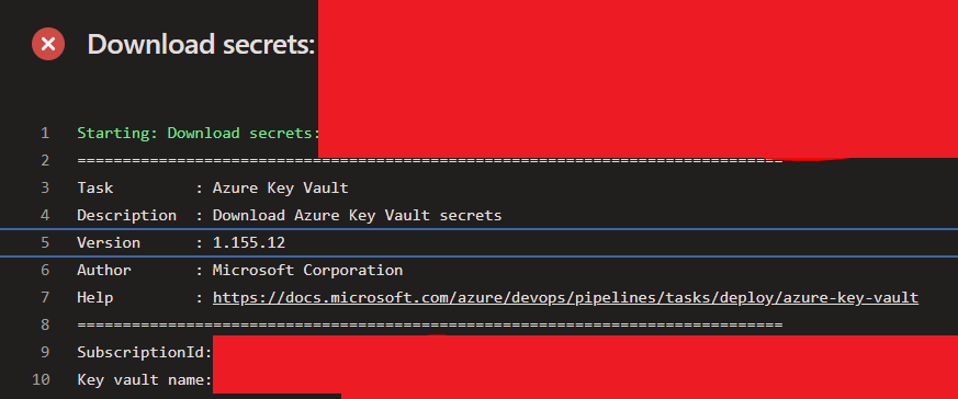 Download secrets echoing potentially sensitive account information ...