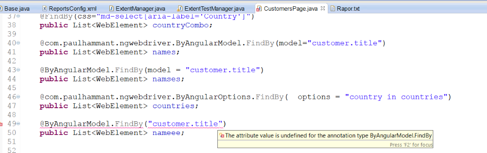 Pom Findby List Elements Throws Null Pointer Exception · Issue 70 