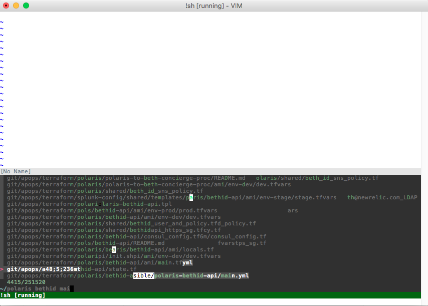 MacVIM Rendering · Issue #1108 · junegunn/fzf · GitHub