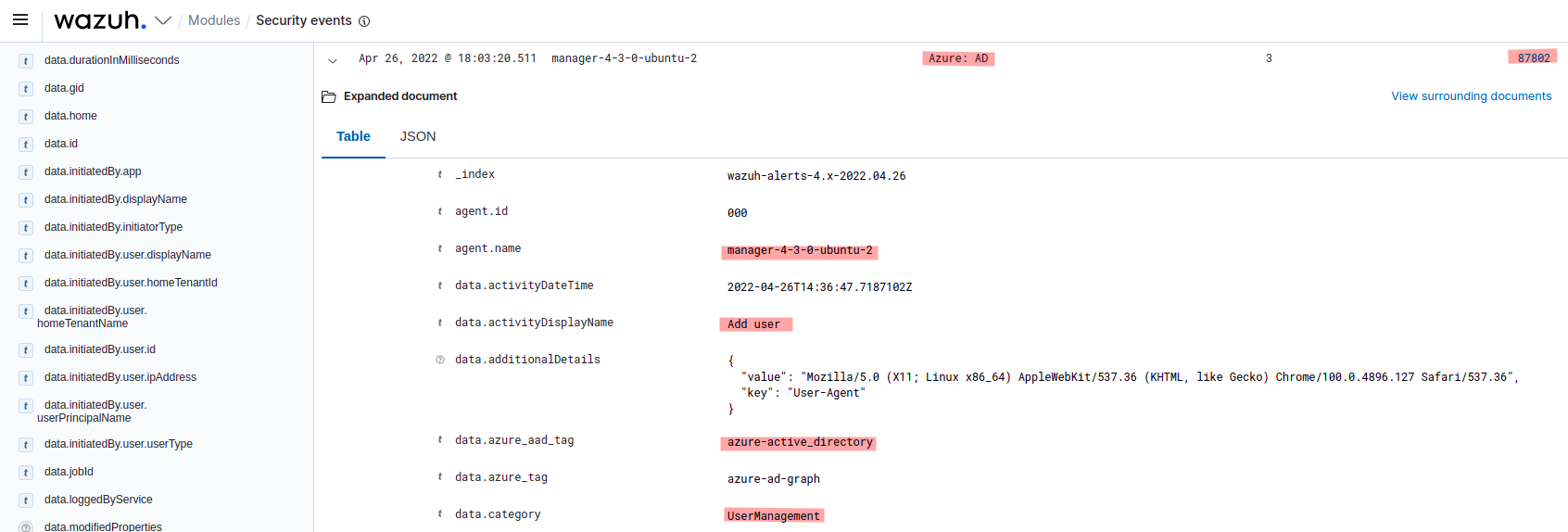 Release 4.3.0 - Manual tests - Azure integration · Issue #2822 · wazuh ...