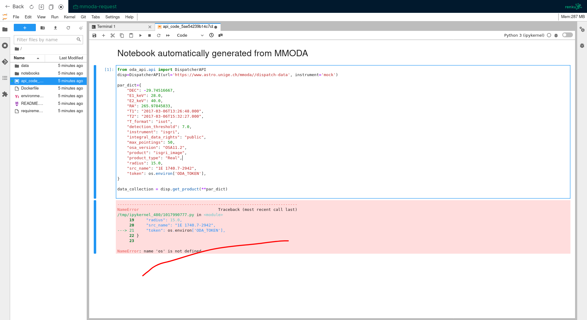 need to import "os" in the code passed to view-in-renku · Issue #479 · oda-hub/dispatcher-app ...