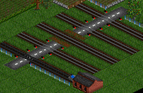 [Bug]: Multi-track level crossing parts left barred when middle part removed such that the ...