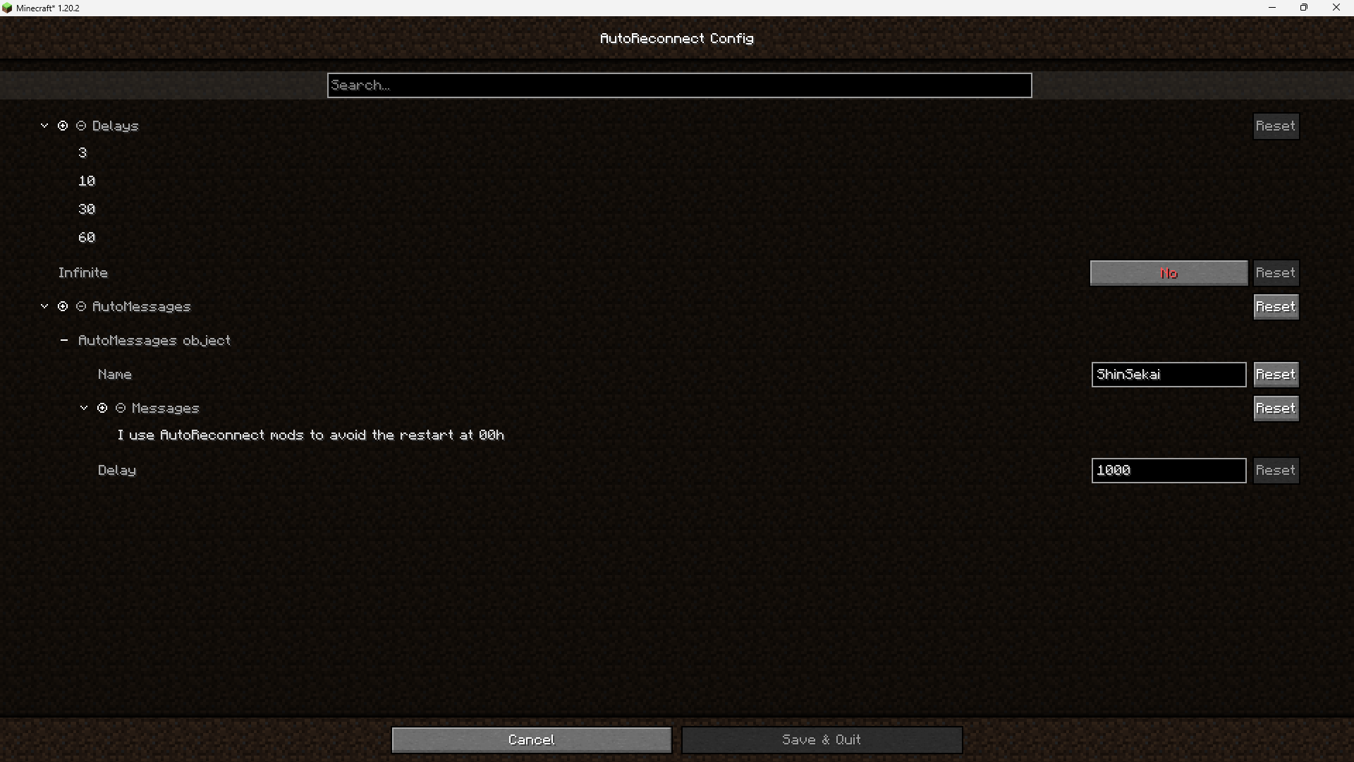 AutoMessages send old sent message in 1.20.2 and that is kind of dangerous · Issue #60 ...