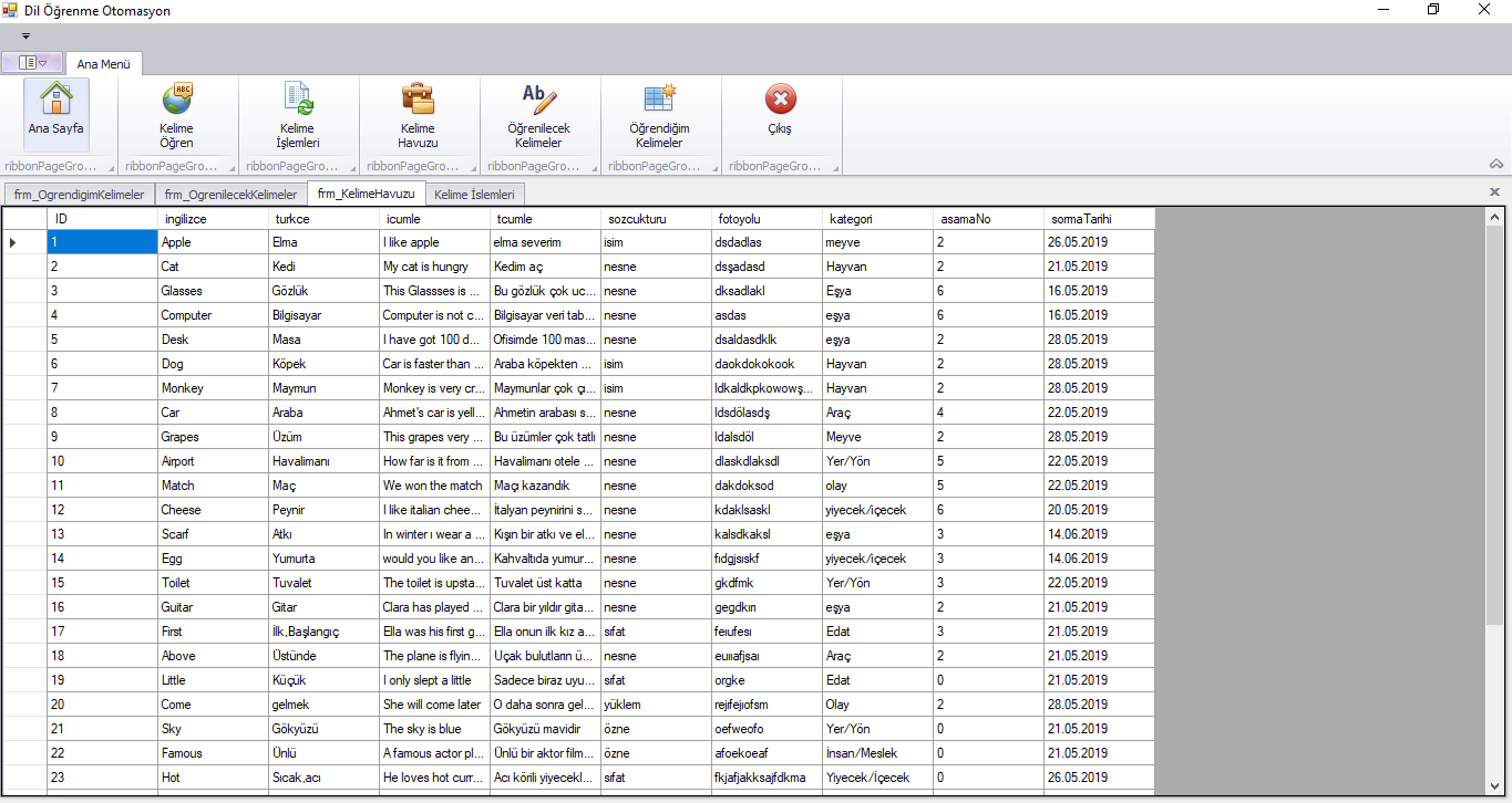 GitHub - hamdidamar/DilOgrenmeApplication: C#,Devexpress,Katmanlı Mimari ve Sql pekiştirme ...