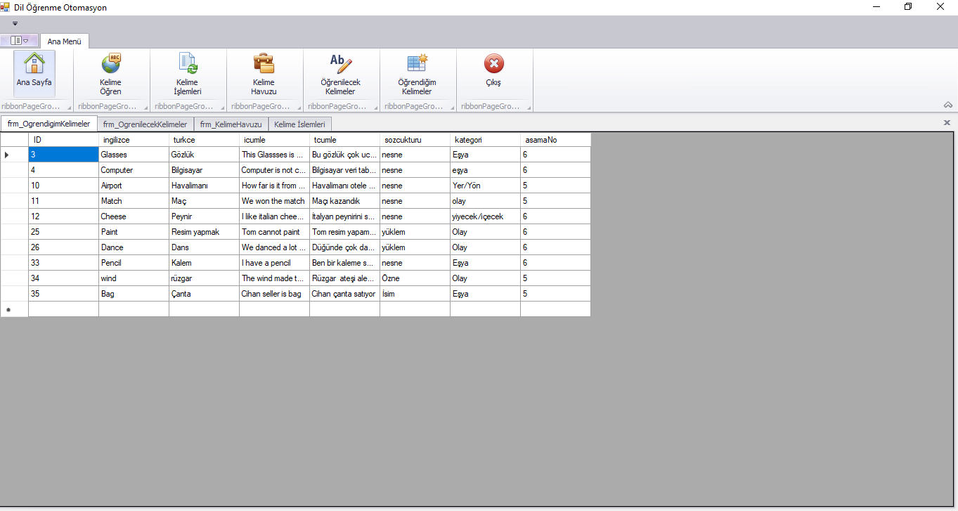 GitHub - hamdidamar/DilOgrenmeApplication: C#,Devexpress,Katmanlı Mimari ve Sql pekiştirme ...