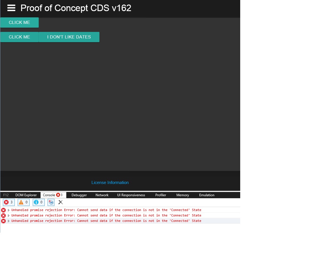 OnChange & OnClick Event are not working with Posh v 5.0.10586.117 ....IE, Firefox or Chrome ...