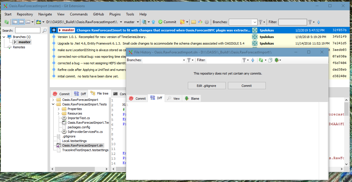View History window says "This repository does not yet contain any commits" · Issue #6343 ...