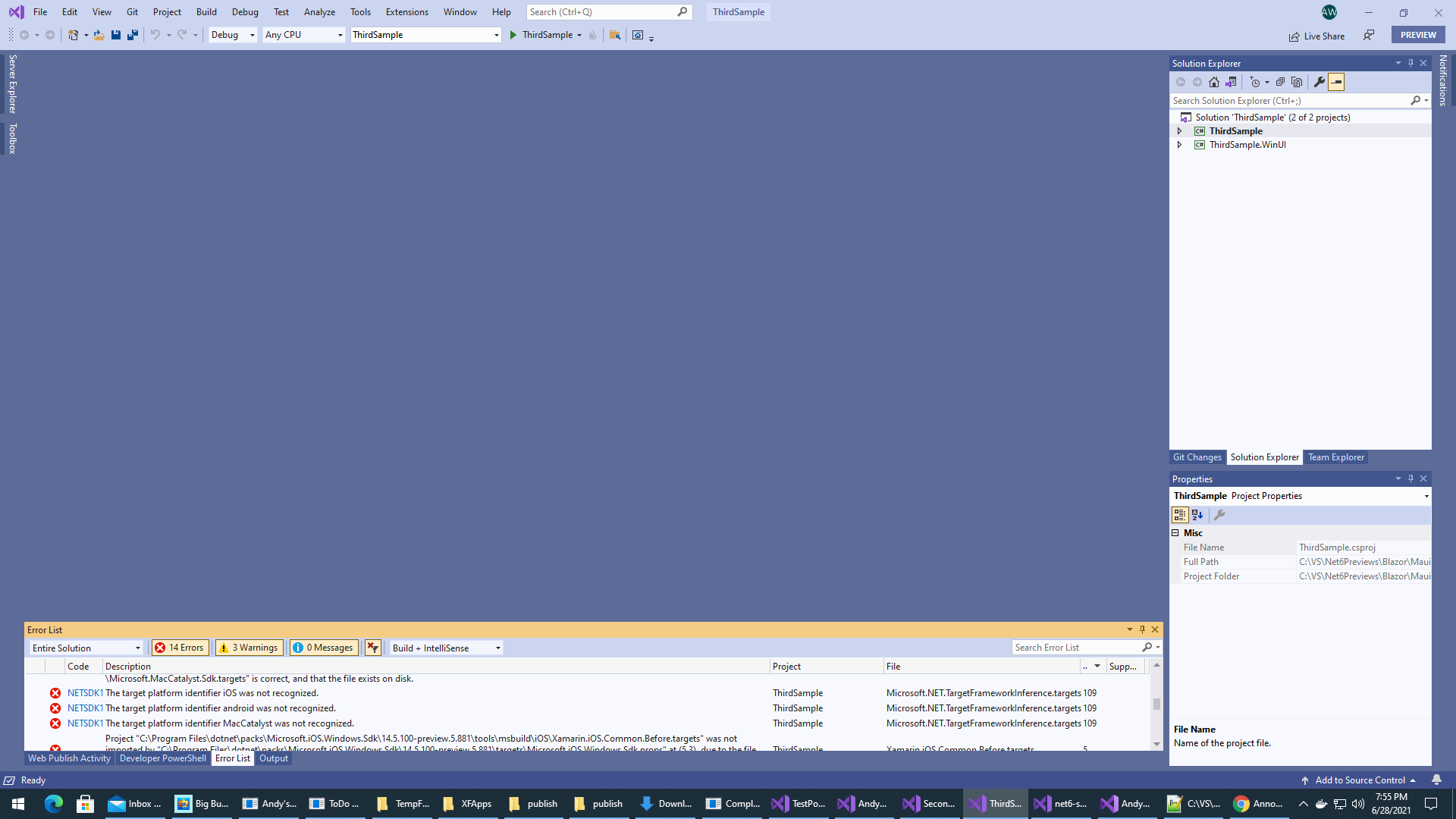 Maui Apps Fail To Compile[bug] · Issue 1487 · Dotnet Maui · Github